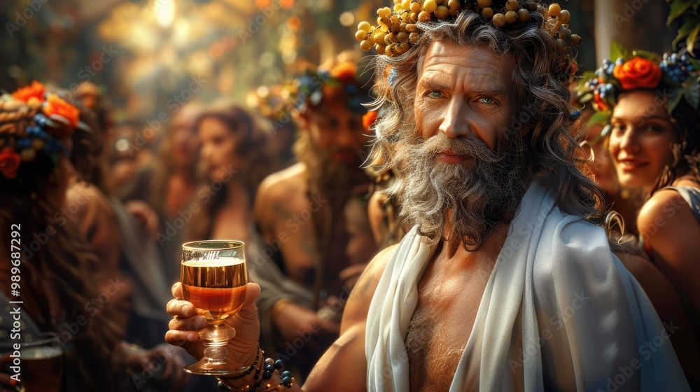 Dionysus, the youthful olympian god of wine and revelry in greek ...