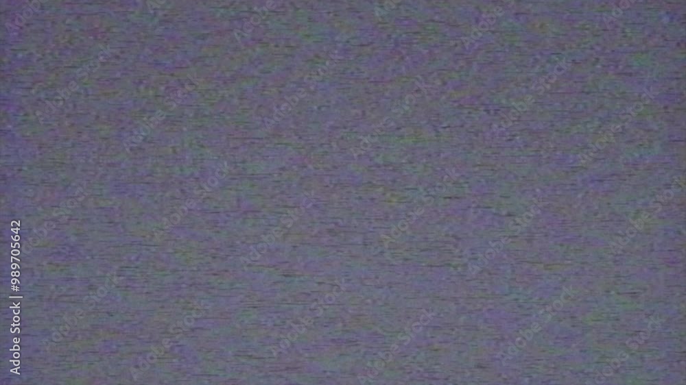 Vintage VHS Old TV Noise Effect with Static and Glitch Distortion ...