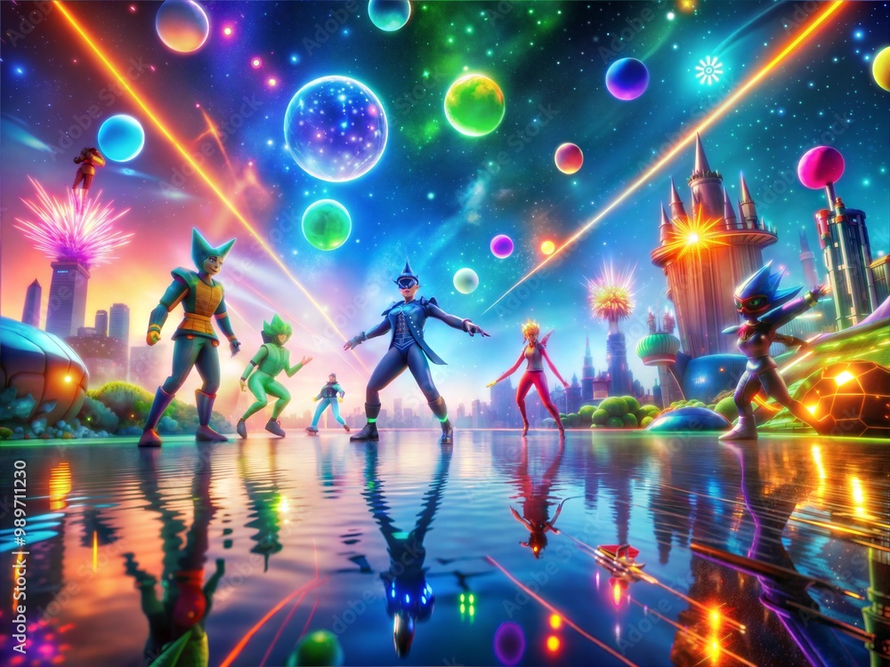 Vibrant 2D animations merge with realistic 3D models in a gaming ...