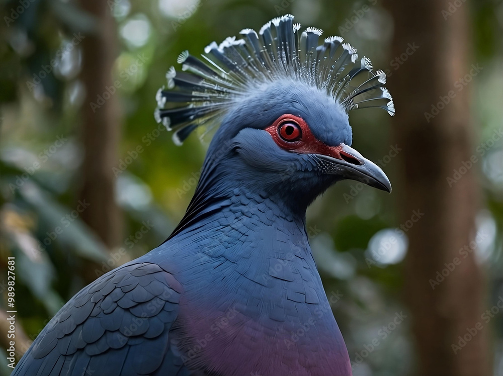 Victoria Crowned Pigeon (Goura victoria) – A majestic pigeon with ...