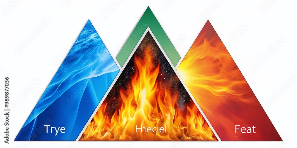 Comprehensive Diagram Illustrating the Fire Triangle: Fuel, Heat, and ...