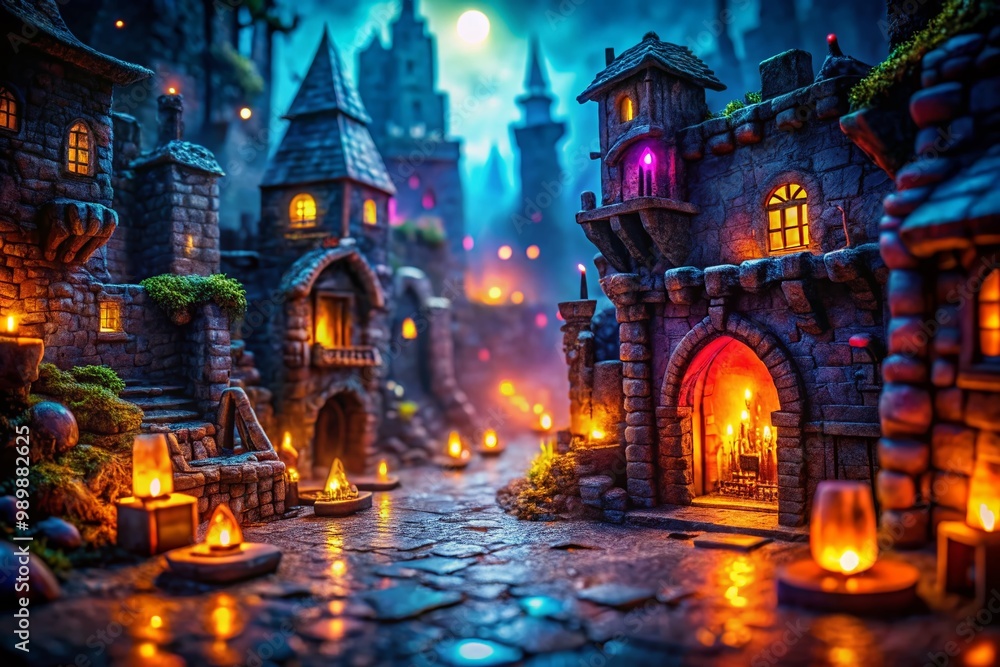 Dark and Mysterious Dungeon Backdrop for Fantasy Scenes, Theatre ...