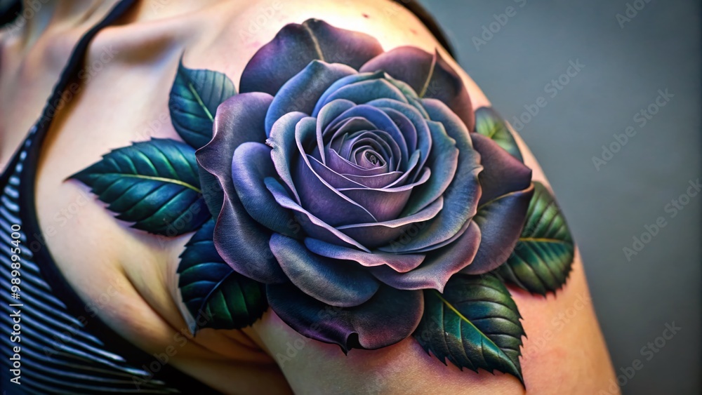 Elegant Black Rose Tattoo Design for Body Art and Ink Lovers, Perfect ...