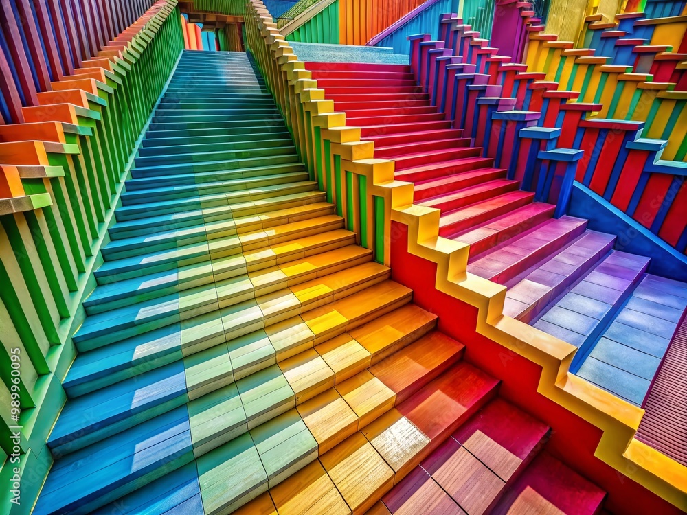 Realistic Penrose Stairs Creating an Optical Illusion of Infinite ...