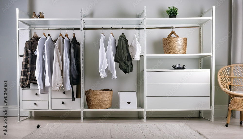 Luxury walk in closet / dressing room with lighting and jewel display ...