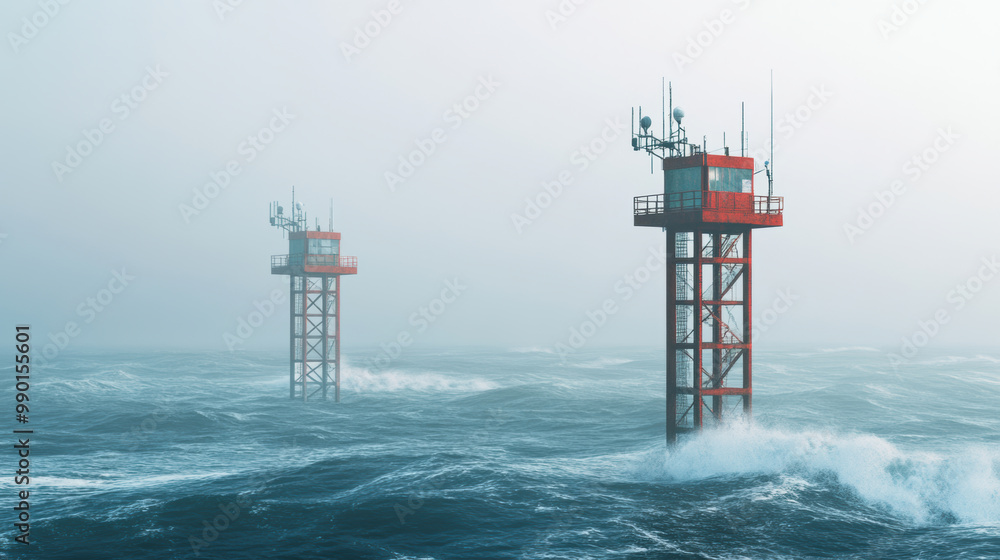 Radar signal towers can track marine traffic, helping to ensure safety ...