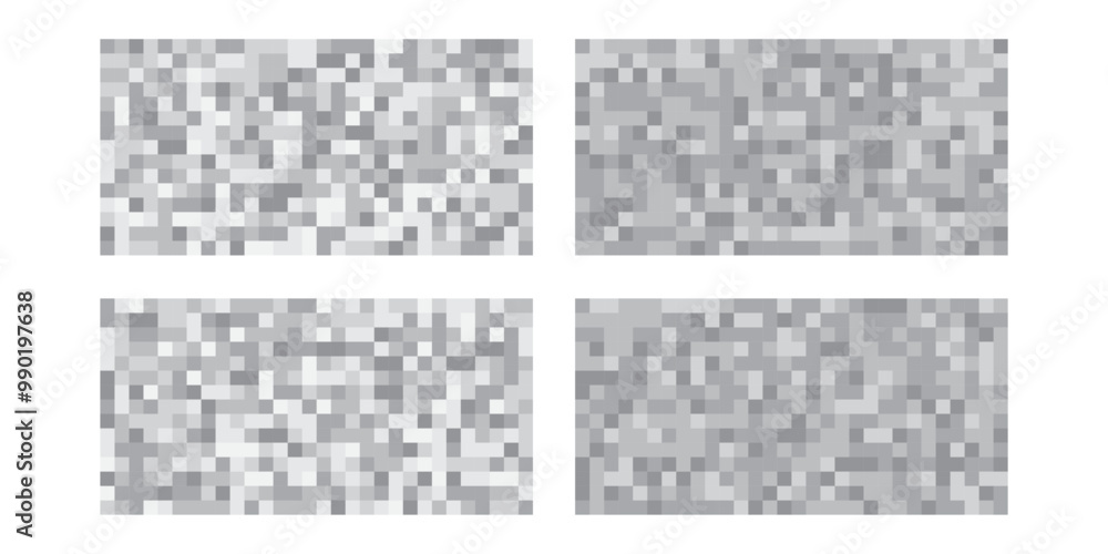 A versatile collection of neutral-tone censor bars in rectangle shapes ...