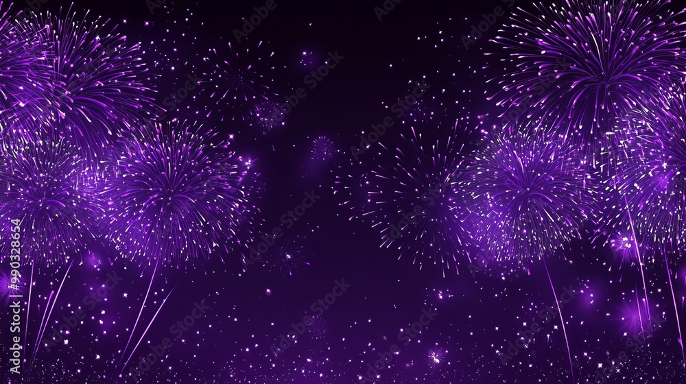 Purple fireworks light up the night sky for celebrations like New Year ...