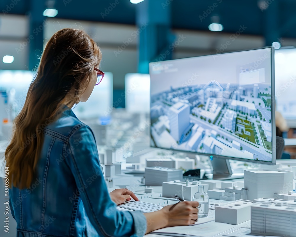 Professional Using 3D Venue Simulator for Event Layout and Design Stock ...