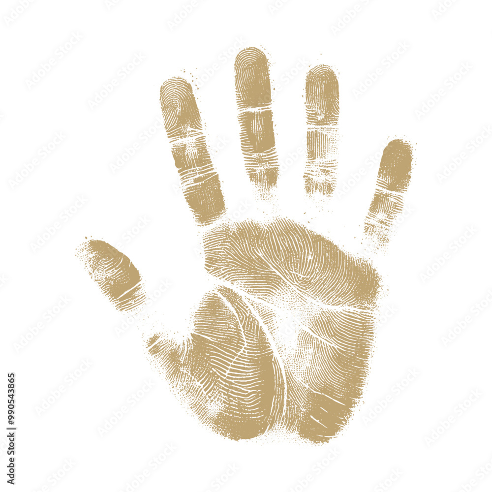 human handprint vector , The handprint should look realistic vector ...