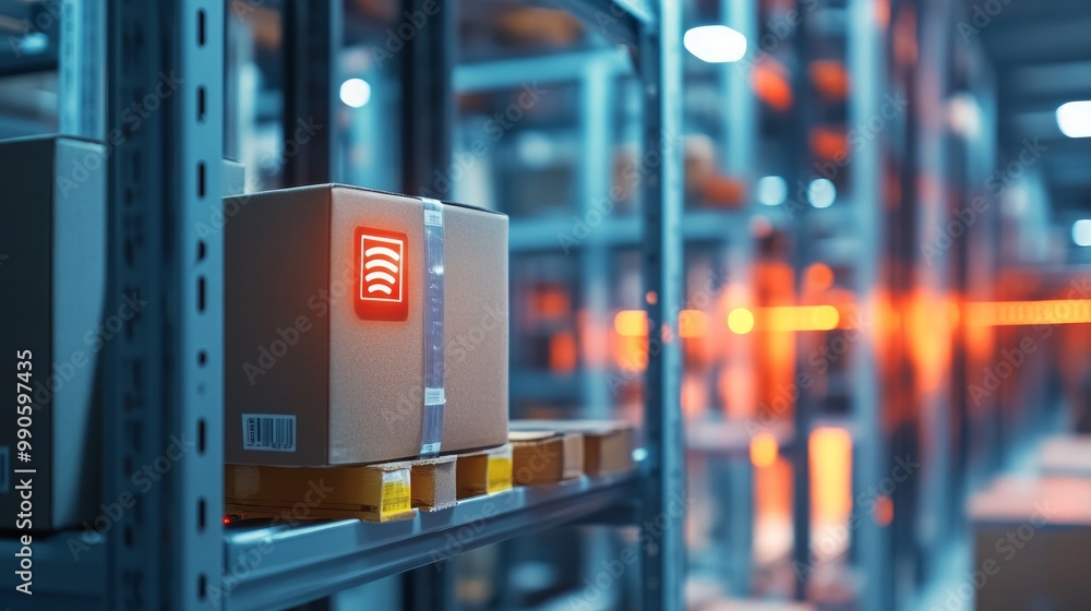 Intelligent label featuring an antenna and RFID transponder built in ...