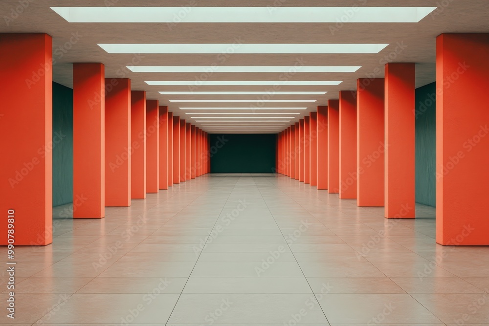 Exploring Contemporary Architecture: Vibrant Columns and Striking Lines ...