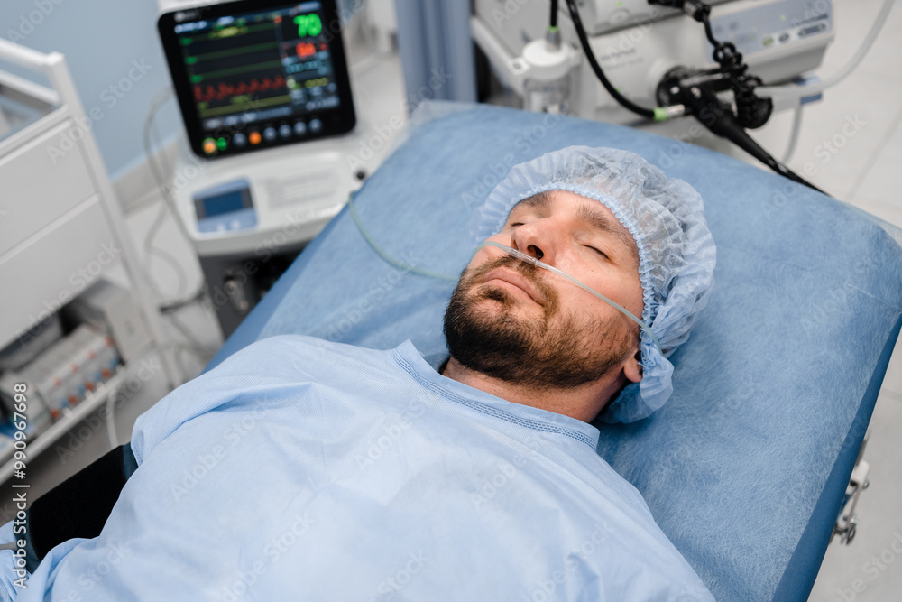 Monitor screen for a medical defibrillator or emergency heart pump ...