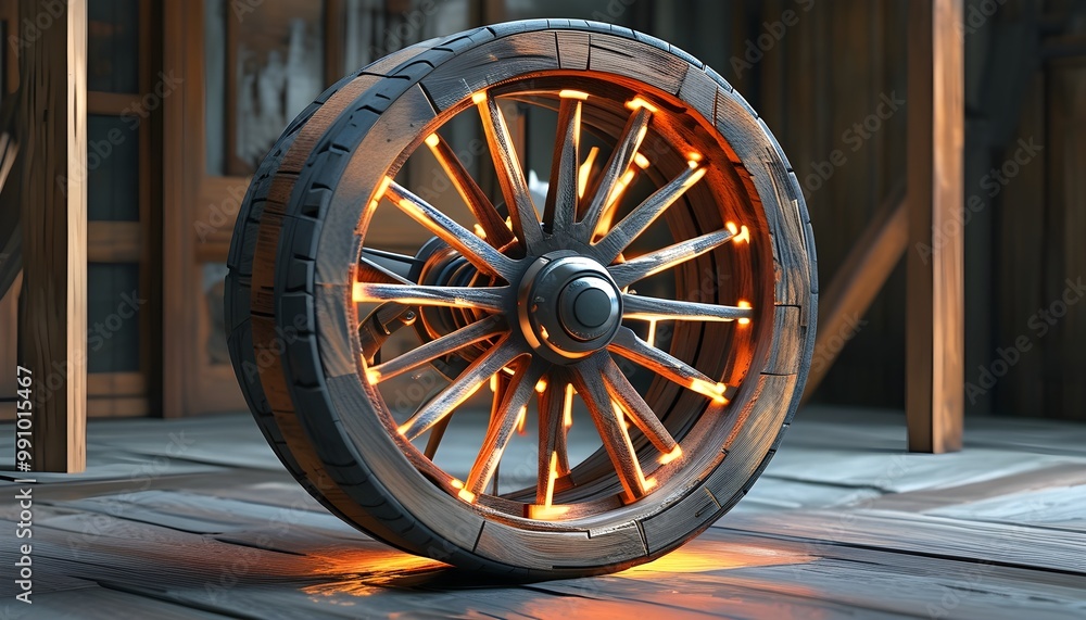 Evolution of a Wooden Cartwheel into a High-Tech Illuminated Digital ...