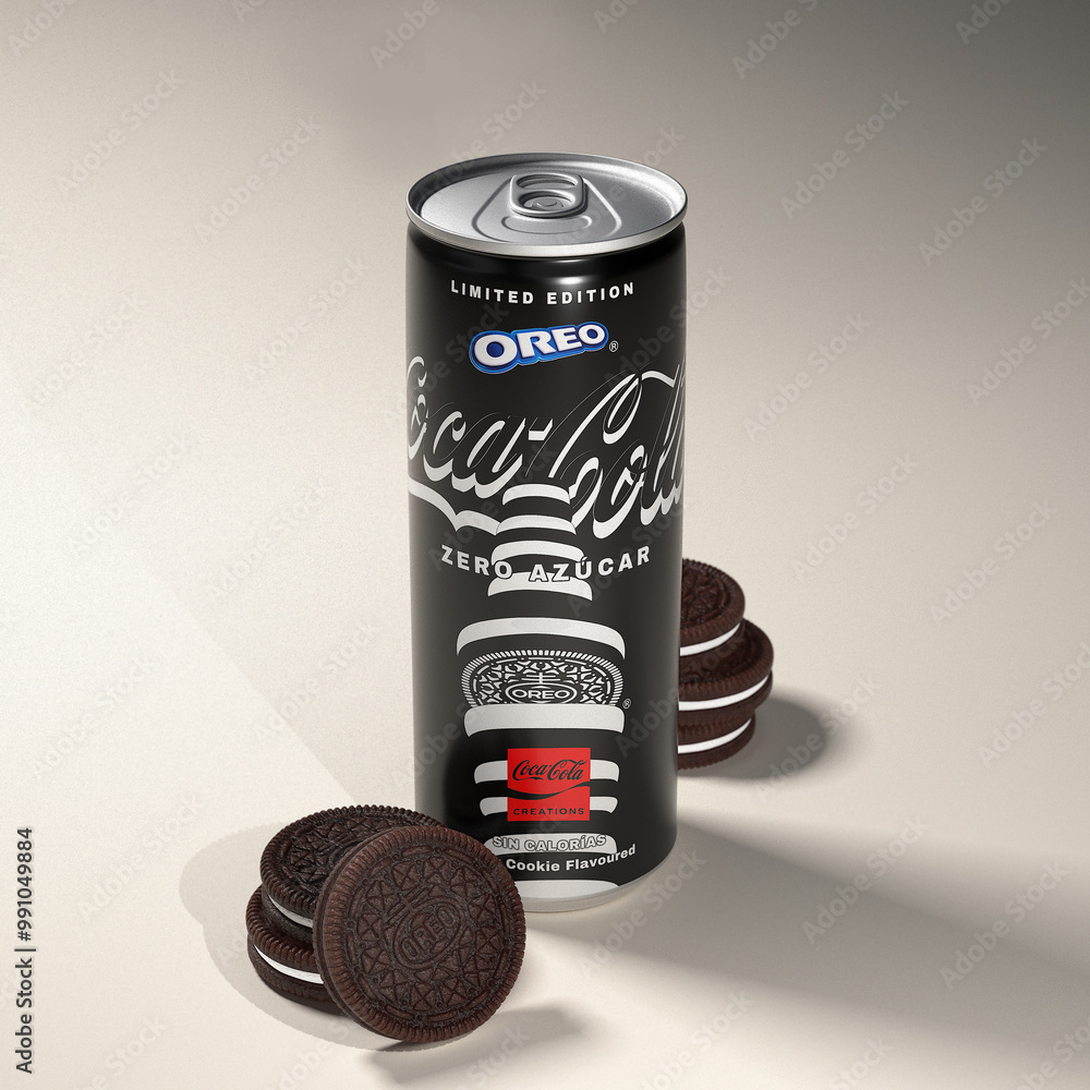 Malaga Spain - September 05, 2024: Coca-Cola OREO Zero Sugar Limited ...