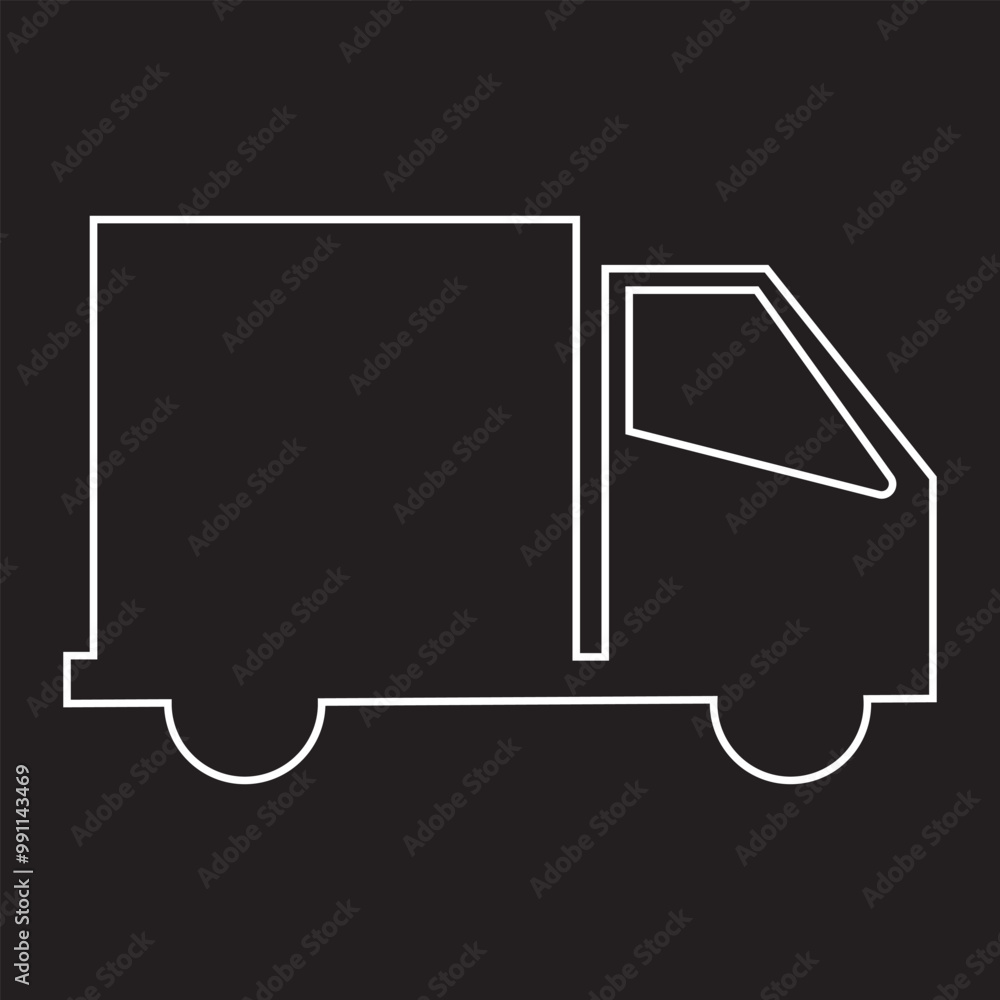 Delivery Truck icon . Express delivery trucks icons. Fast shipping truck. Free delivery 24 hours ...
