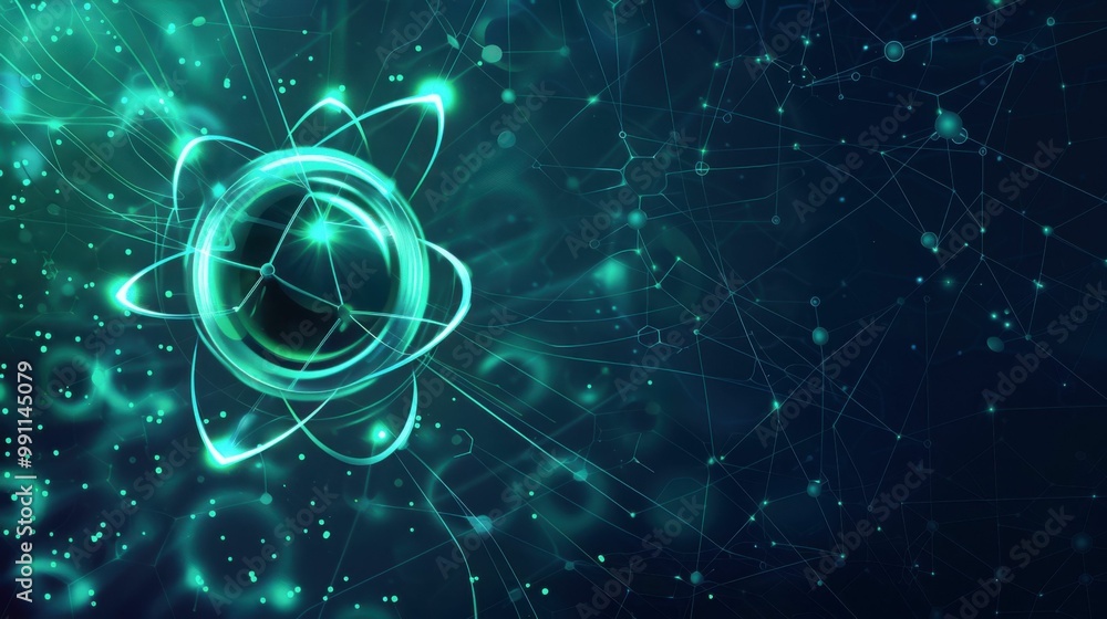 Atom Structure: Central Nucleus Represent the nucleus as a solid sphere ...