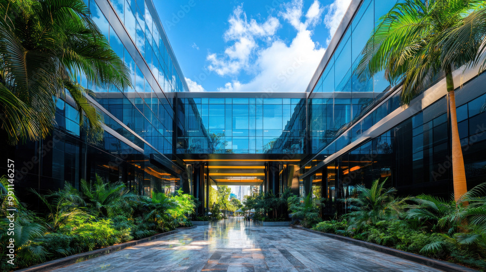 The IT hub in Bengaluru, with futuristic buildings and tech companies ...