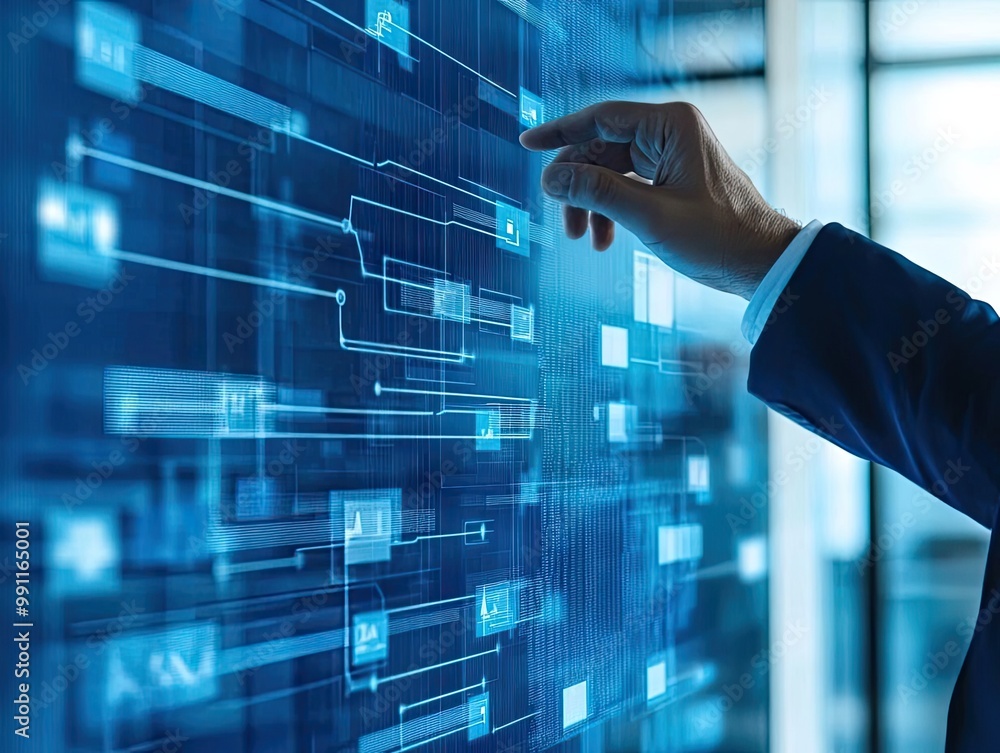 agile methodology diagram iterative process virtual screen interface ...