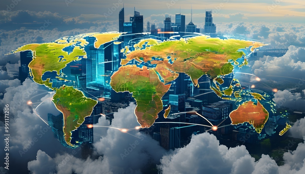 Global Cloud Network Interface Linking Continents and Data Centers in a ...