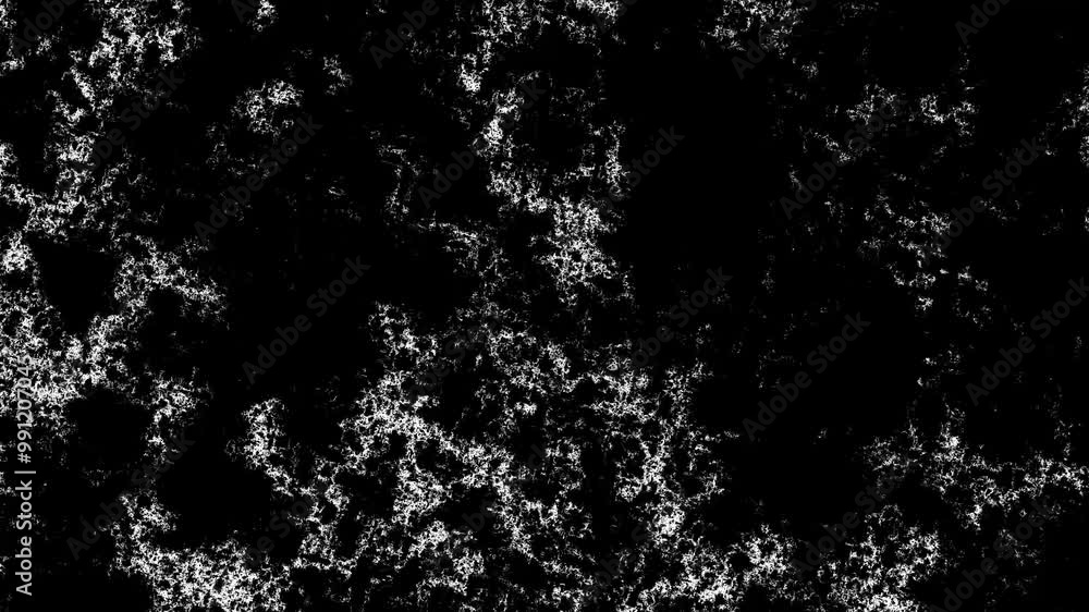 stylized black and white background. Title backdrop for text with slow ...