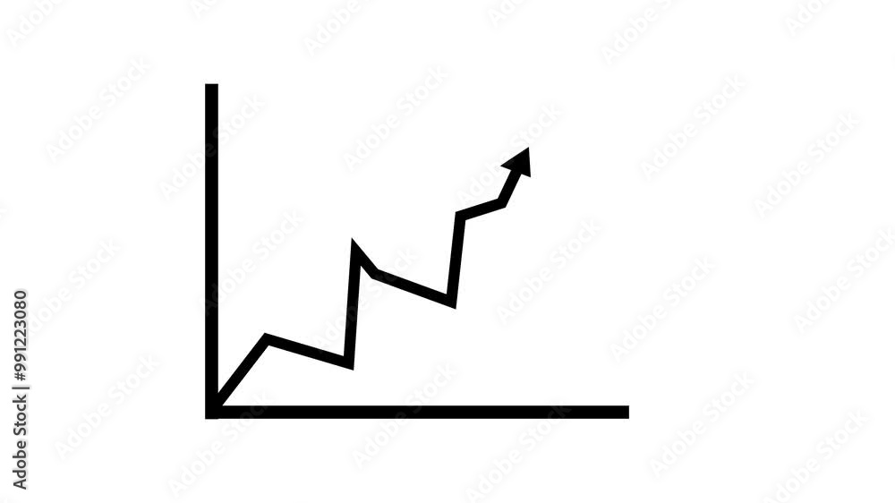 Arrow Growing business, growing arrow, Growing animation graph ...