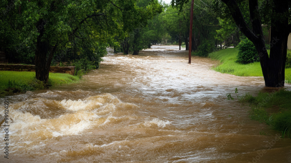 Flooding can occur after heavy rainfall, creating swift currents in ...