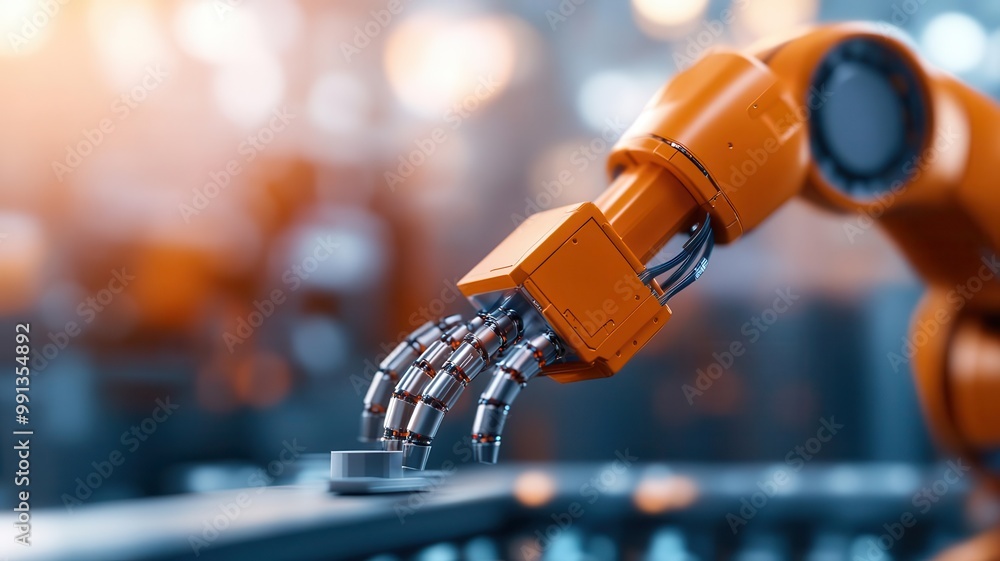 AI system performing a visual quality inspection on a production line ...