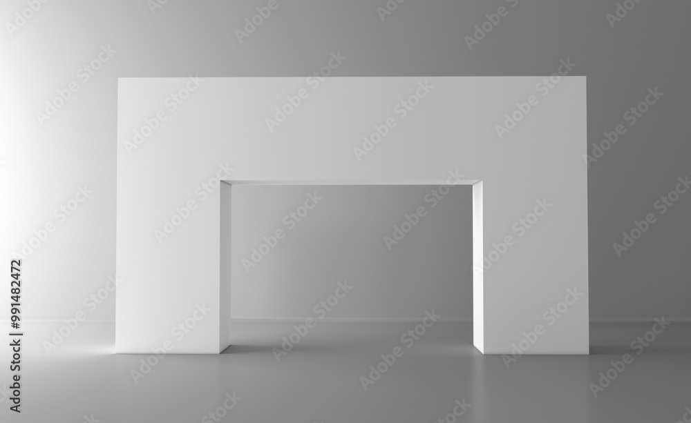 Arch design.Event arch or entrance gate mockup template of entry or ...