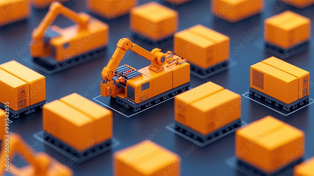 Smart factory with automated assembly lines and real-time quality ...