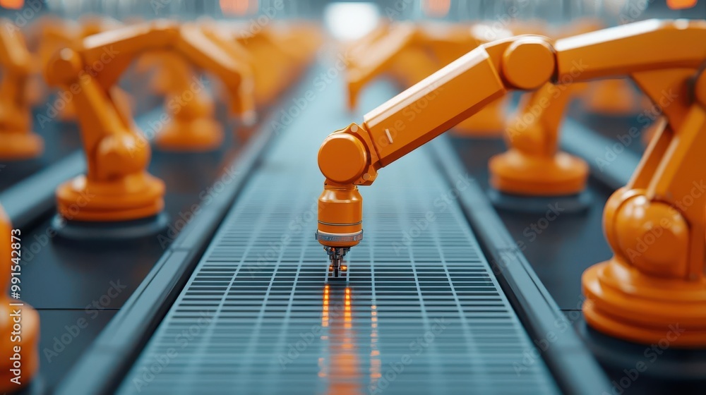 Smart factory with automated assembly lines and real-time quality ...