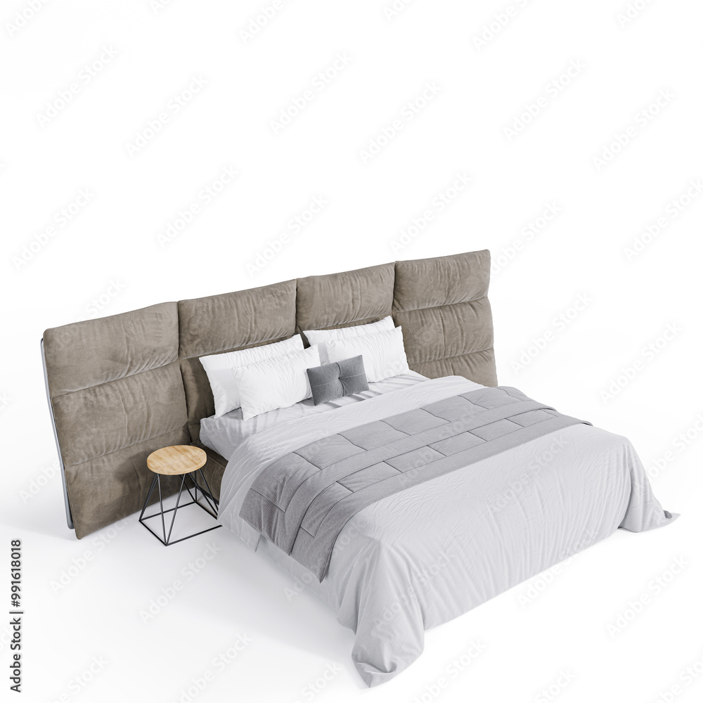 Modern Elegance: Bed for Stylish Bedroom transparent png bedroom ...