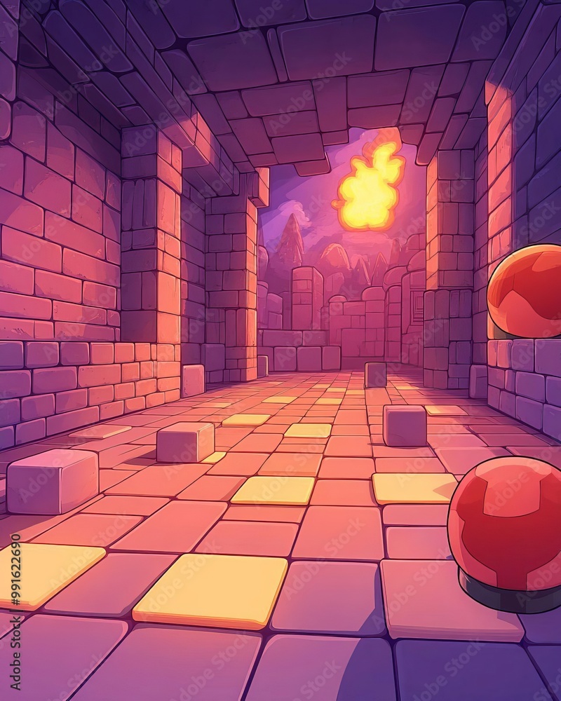 8Bit Maze Room with SoundTriggering Floor Tiles for Retro Gaming and ...