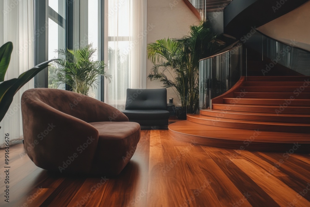 A beautifully designed wheelchair accessible home interior, with smooth ...