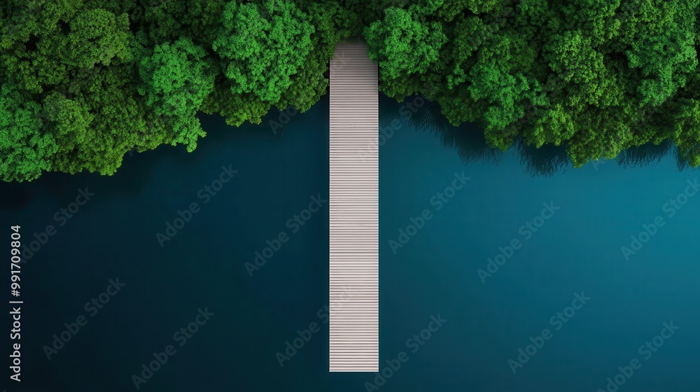 Long-span bridge with a tension structure, minimizing the need for ...