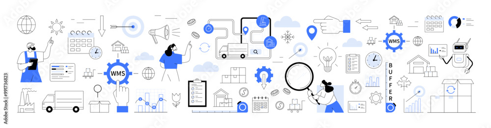 Logistics optimization, inventory management, demand forecasting ...