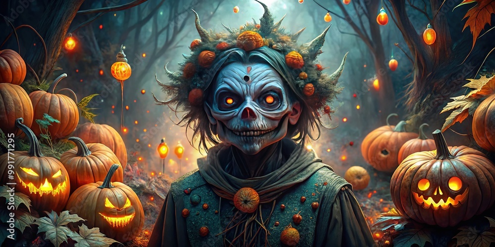 Eerie Illustrations of Creepy Creatures, Haunting Figures, and Spooky ...