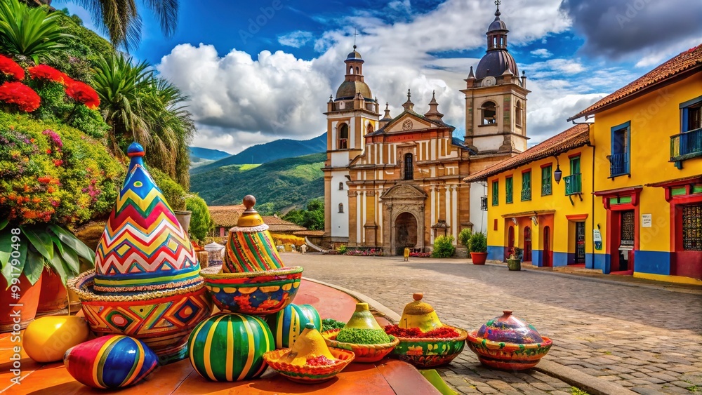 Vibrant Colombian Symbols Representing Culture, Heritage, and National ...