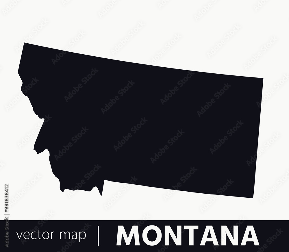U.S states map. State of Montana vector map. you can use it for any ...