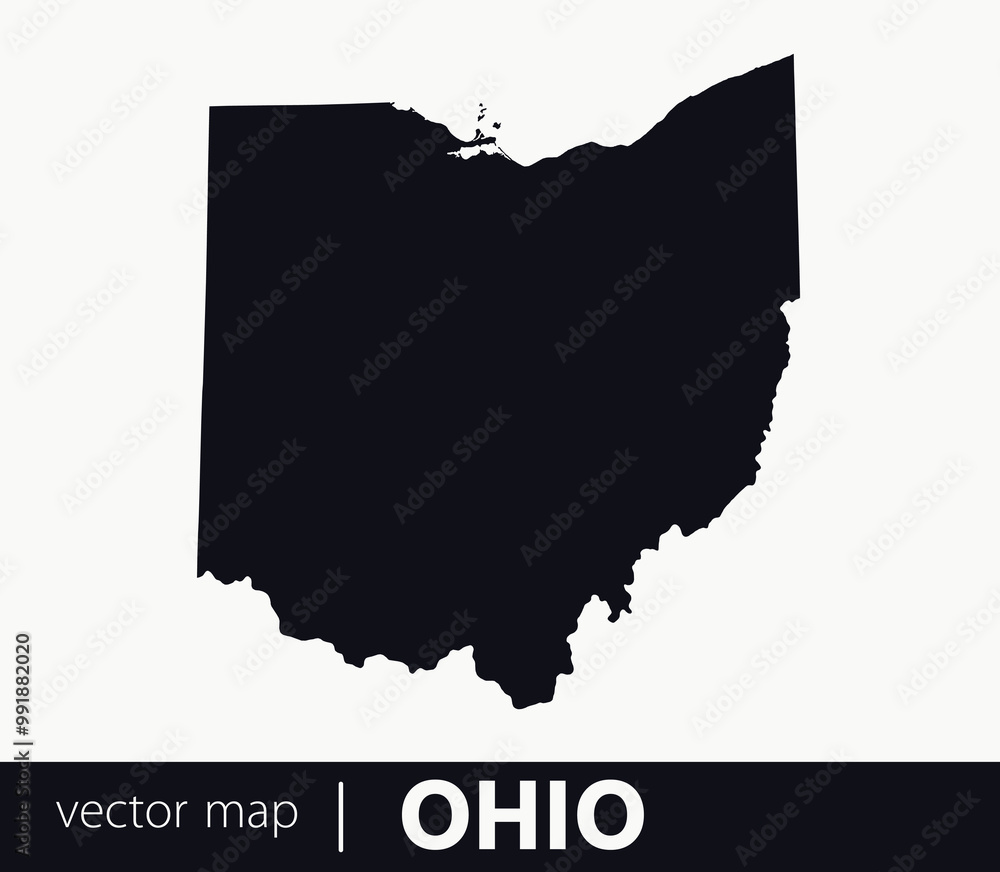 U.S states map. State of Ohio vector map. you can use it for any needs ...