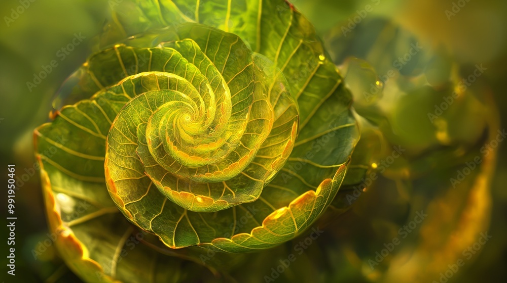 Photo & Art Print fractal pattern resembling the Fibonacci sequence in ...