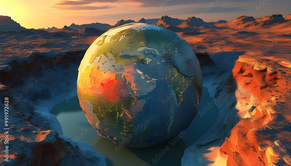 Equirectangular spherical projection of a stunning Mars panorama at ...