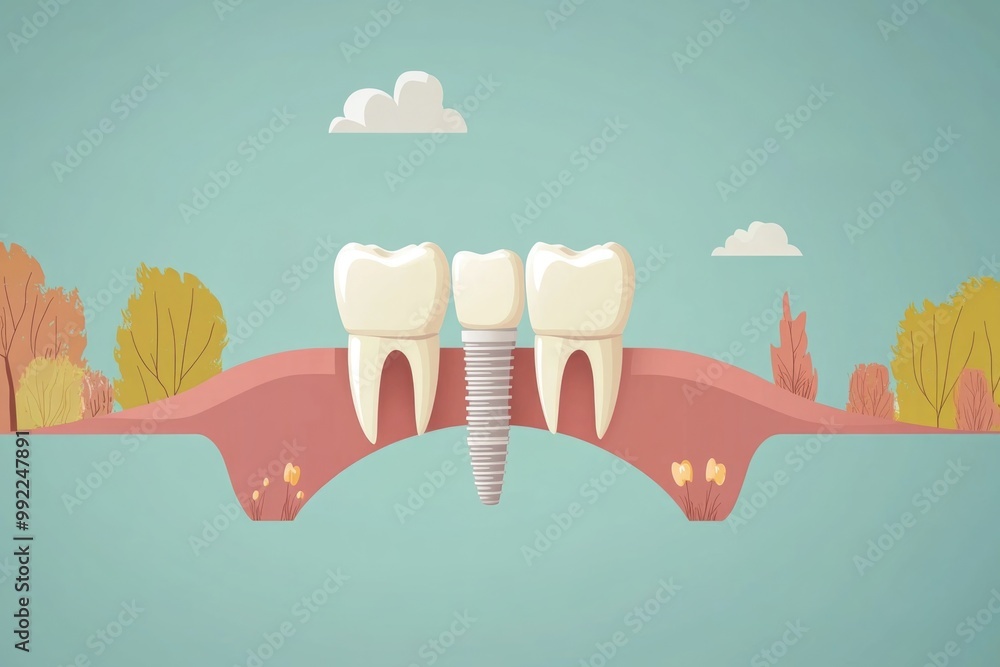 Dental implant visuals: tooth restoration and oral health ...
