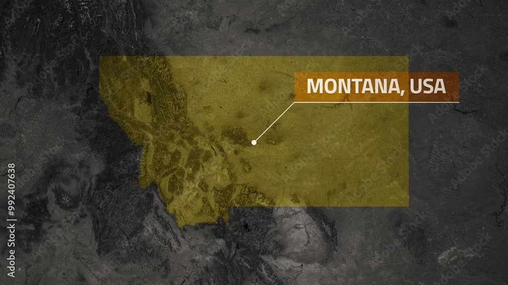 Map of Montana, USA - Map Animation - Montana GIS from World Map - Vox ...