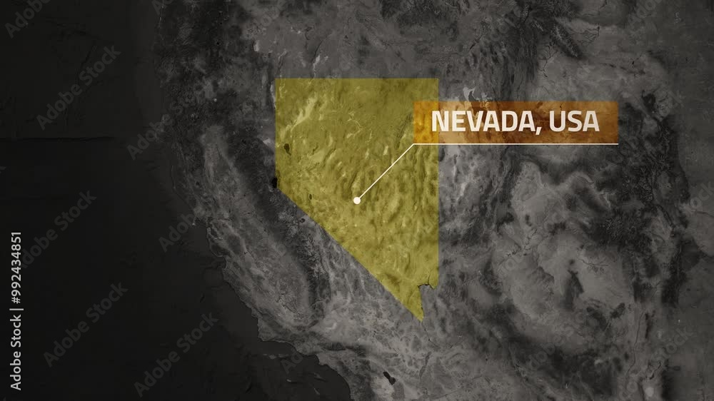 Map of Nevada, USA - Map Animation - Nevada GIS from World Map - Vox ...