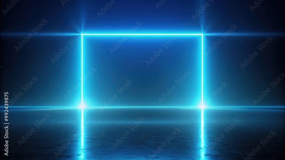 Neon blue light leaks effect background shot in 4k, neon, blue, light ...