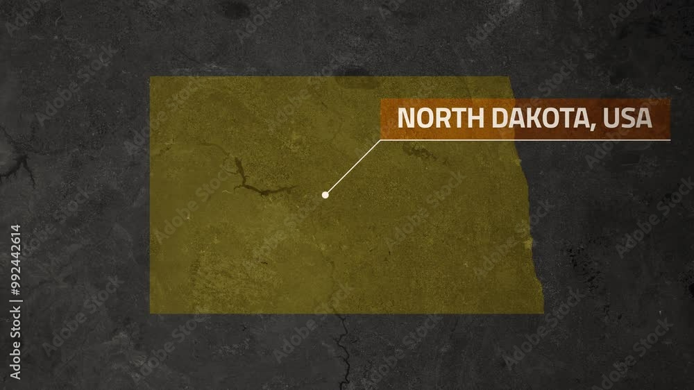 Map of North Dakota, USA - Map Animation - North Dakota GIS from World ...