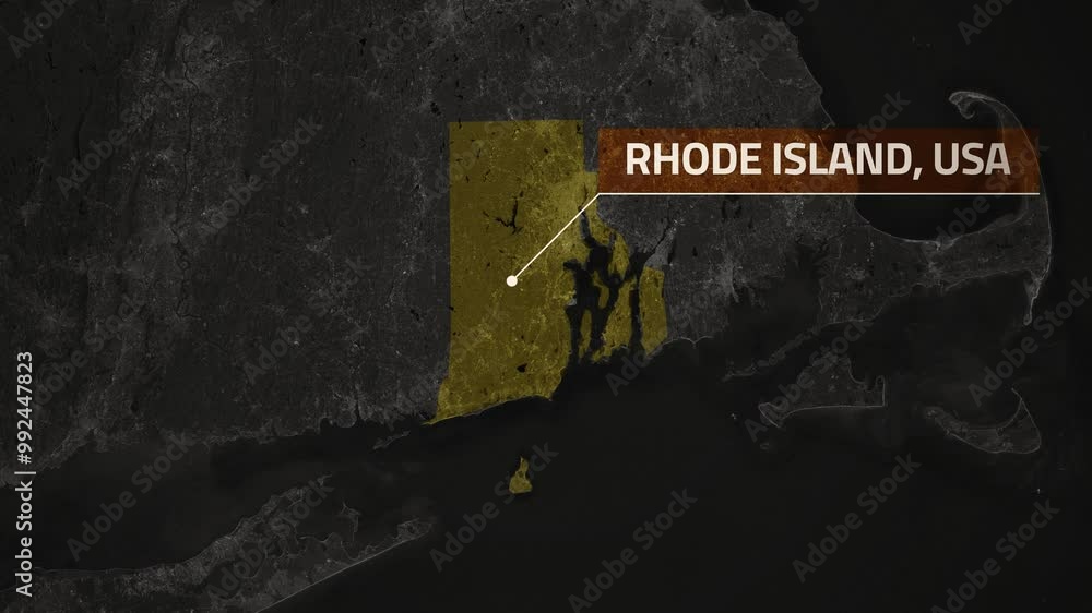 Map of Rhode Island, USA - Map Animation - Rhode Island GIS from World ...