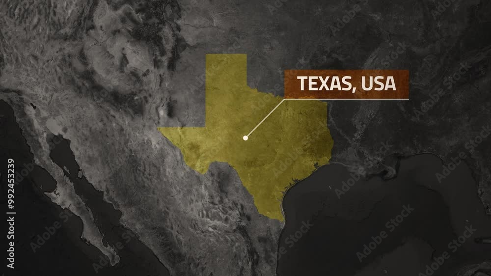 Map of Texas, USA - Map Animation - Texas GIS from World Map - Vox Map ...