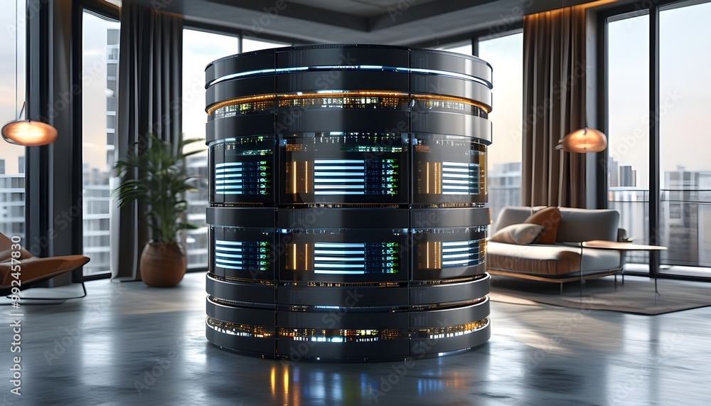 Multi-Tenant Database Concept Featuring an Apartment-Style Cylinder ...